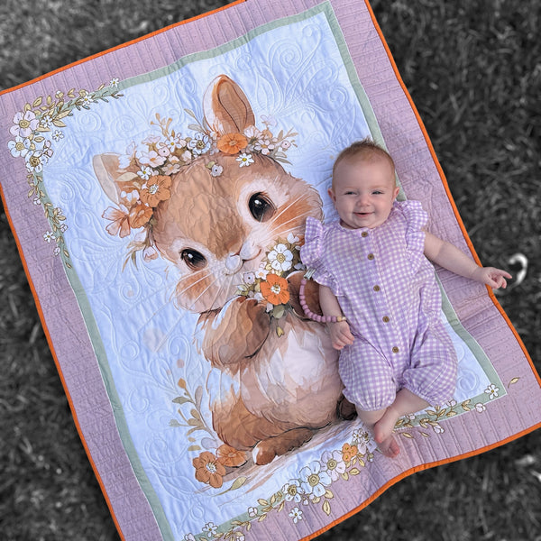 ‘Floral Friends’ Cot Panel – The Quilters Angel