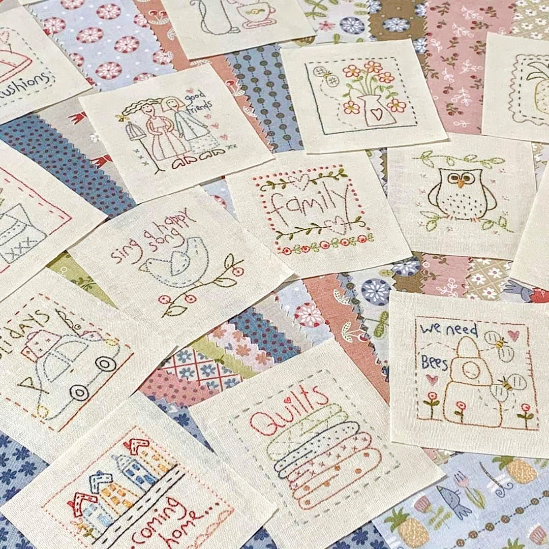 ‘Heartstrings’ Stitchery Panel – The Quilters Angel