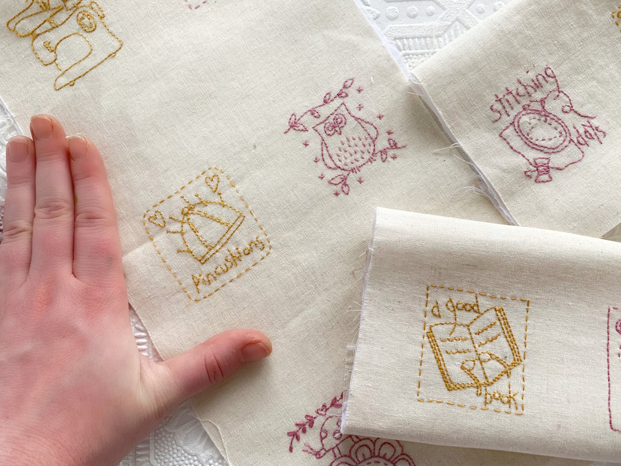 ‘Heartstrings’ Stitchery Panel – The Quilters Angel