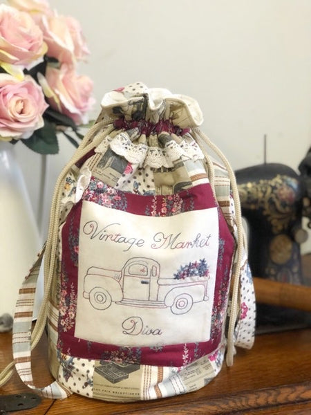 ‘Vintage Diva’ Backpack – The Quilters Angel